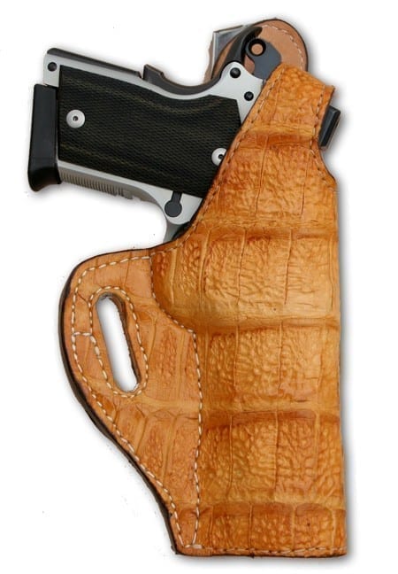 08. Gold Tan Alligator Exotic Leather Holster