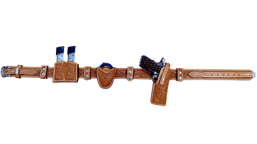 Leather-Hand-carved-full-rig - Black Hills Leather Store